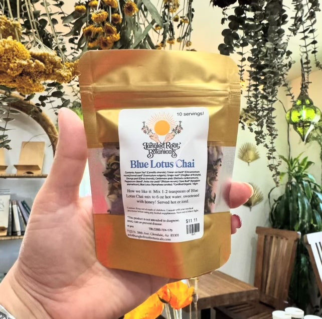 Lazuli Lotus Chai – Tangled Root Botanicals